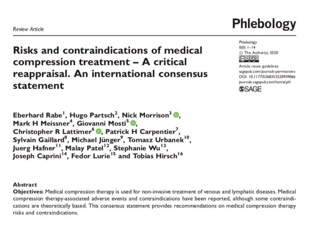 New recommendations about compression therapy